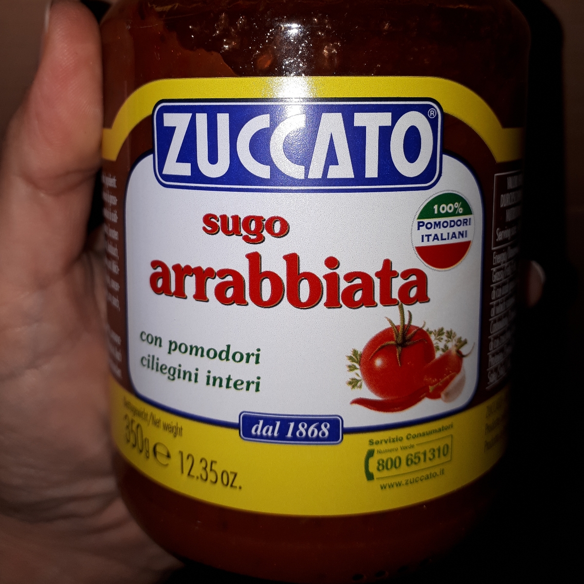 Sugo All'Arrabbiata from Zuccato - Vegan Product Reviews & Ratings | abillion