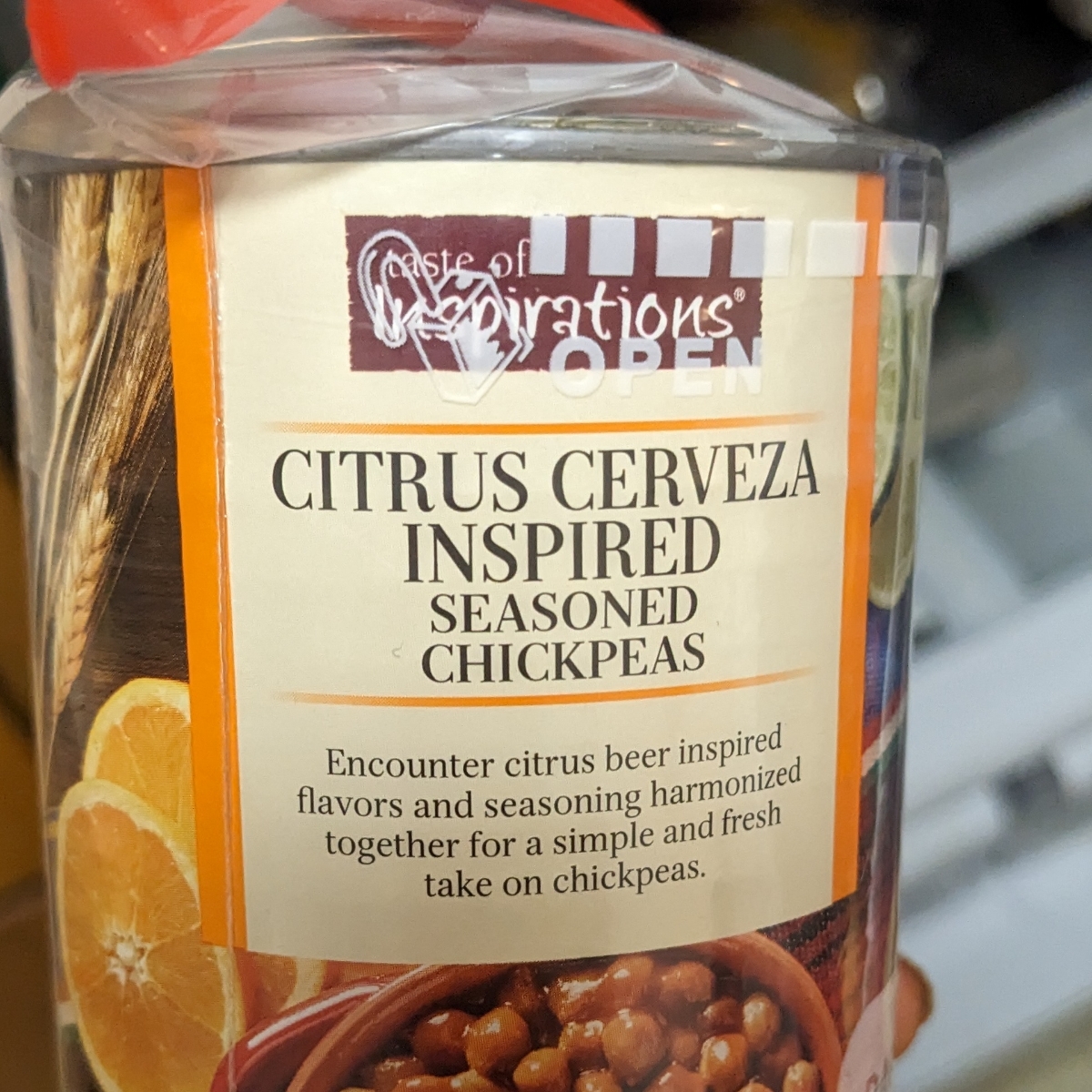 citrus cerveza inspired seasoned chickpeas from Taste of Inspirations ...