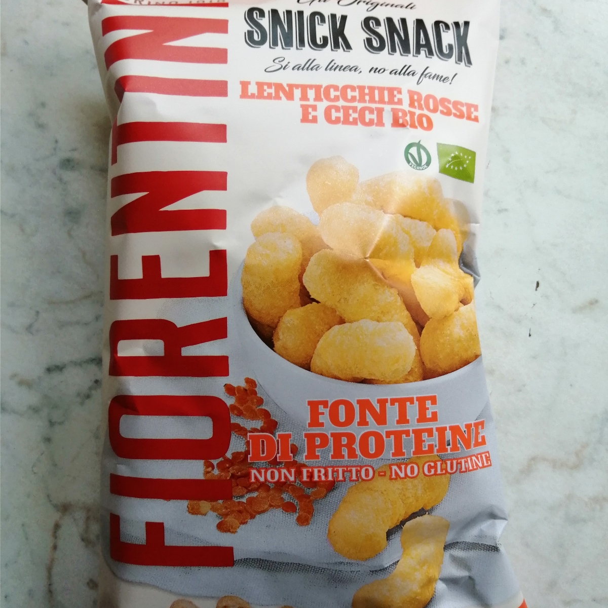 Snick snack lenticchie rosse e ceci bio from Fiorentini - Vegan Product ...