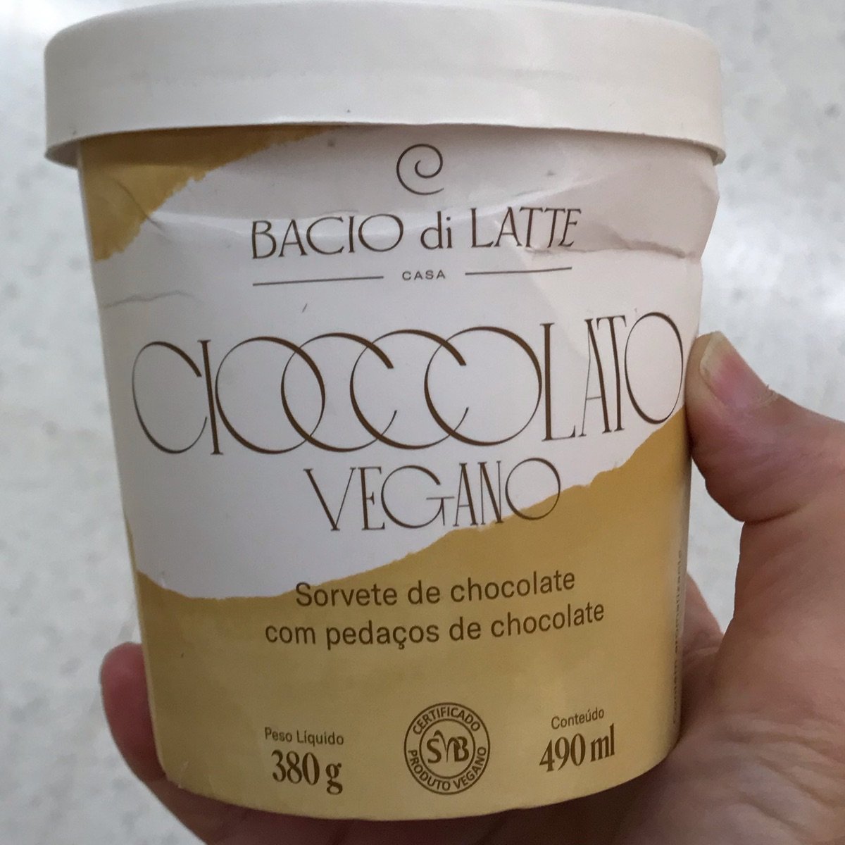Sorvete CIOCCOLATO VEGANO from Bacio di latte - Vegan Product Reviews ...