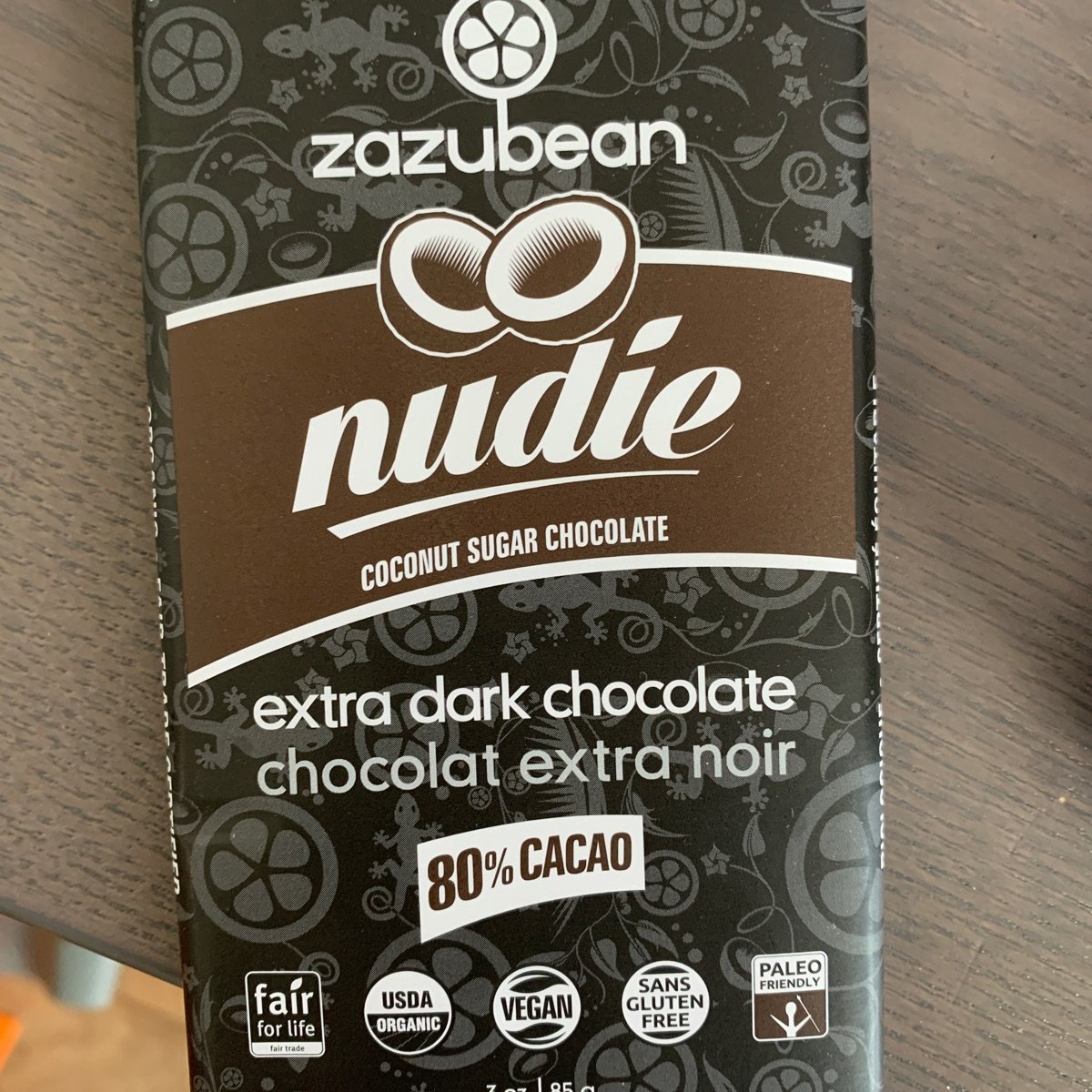 Nudie extra dark chocolate from Zazubean Organic Chocolates - Vegan ...