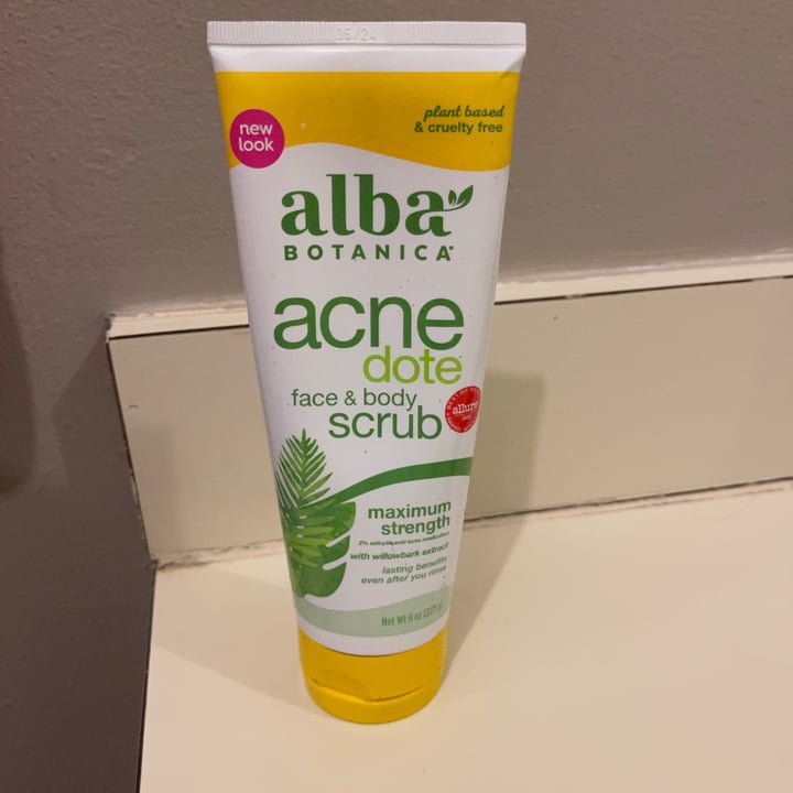 Alba Botanica Acnedote Face And Body Scrub Review | abillion