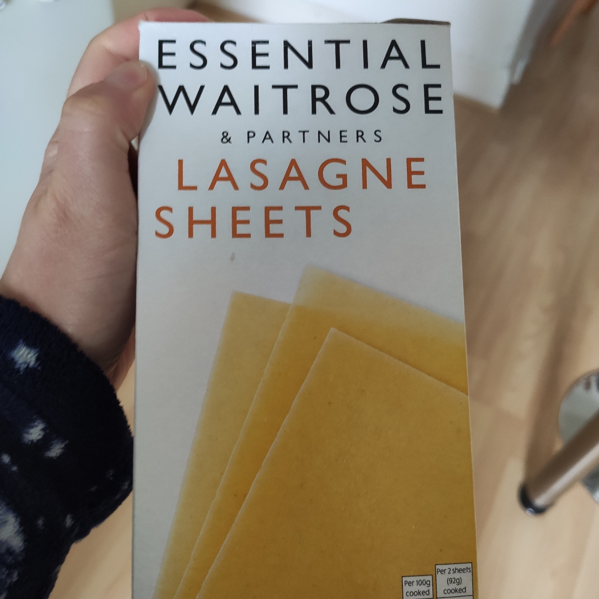 Lasagne sheets from Essential Waitrose & Partners - Vegan Product ...