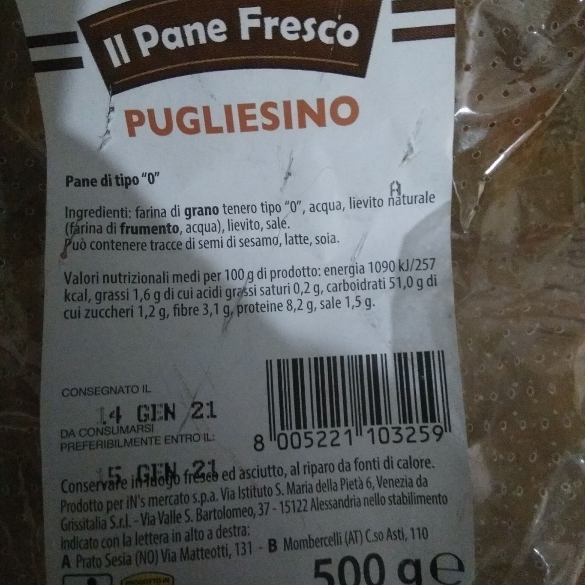 Pugliesino from Il Pane Fresco - Vegan Product Reviews & Ratings | abillion