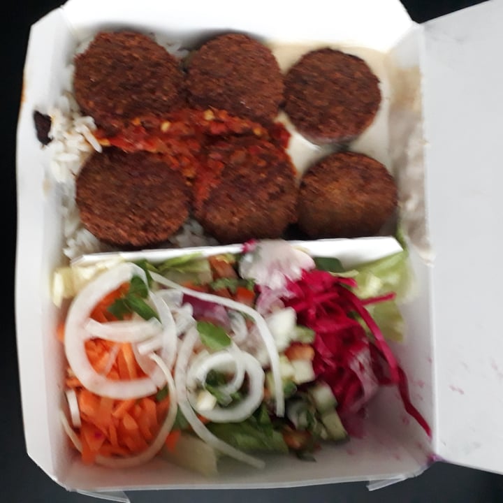 Restaurant Türkis Mariahilf Neubau, Wien, Austria Falafel Box ohne ...