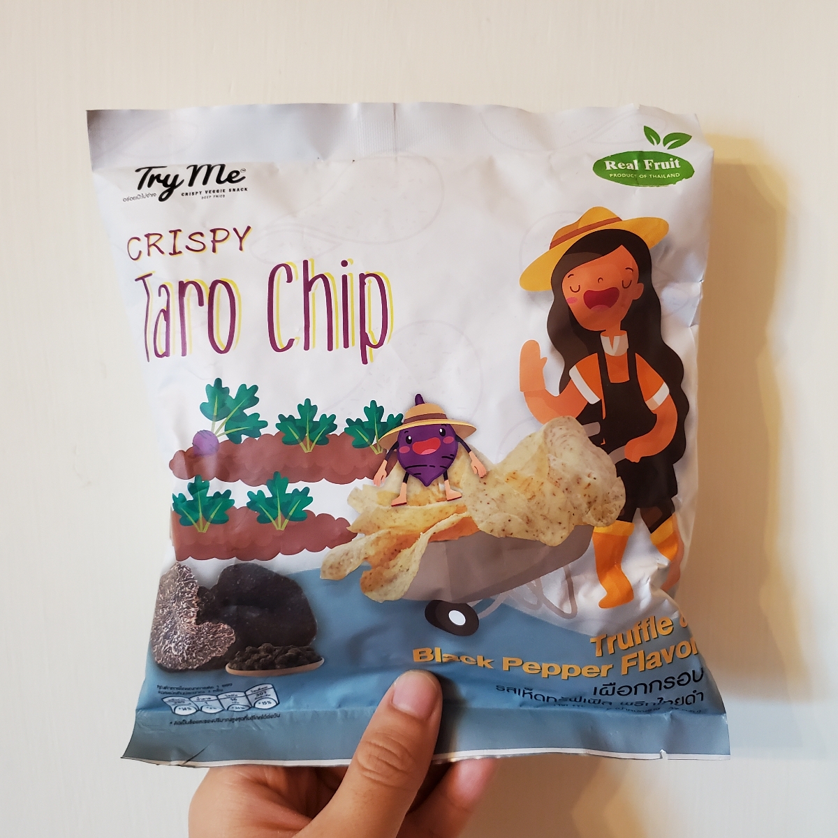 Crispy Taro Chips Black Truffle from Try Me Snack - Vegan Product ...