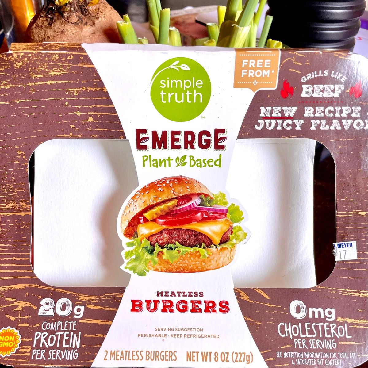 Emerge Meatless Burgers from Simple Truth - Vegan Product Reviews ...