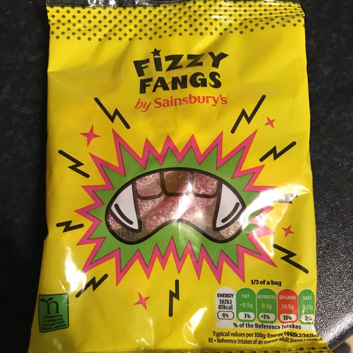 Fizzy fangs from Sainsbury's - Vegan Product Reviews & Ratings | abillion