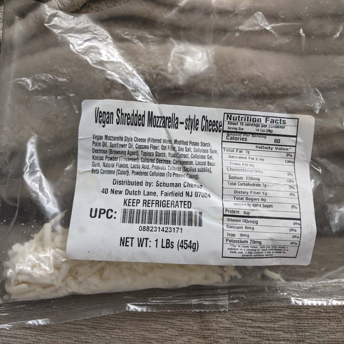 Vegan Shredded Mozzarella-Style Cheese from Schuman Cheese (Distributor ...