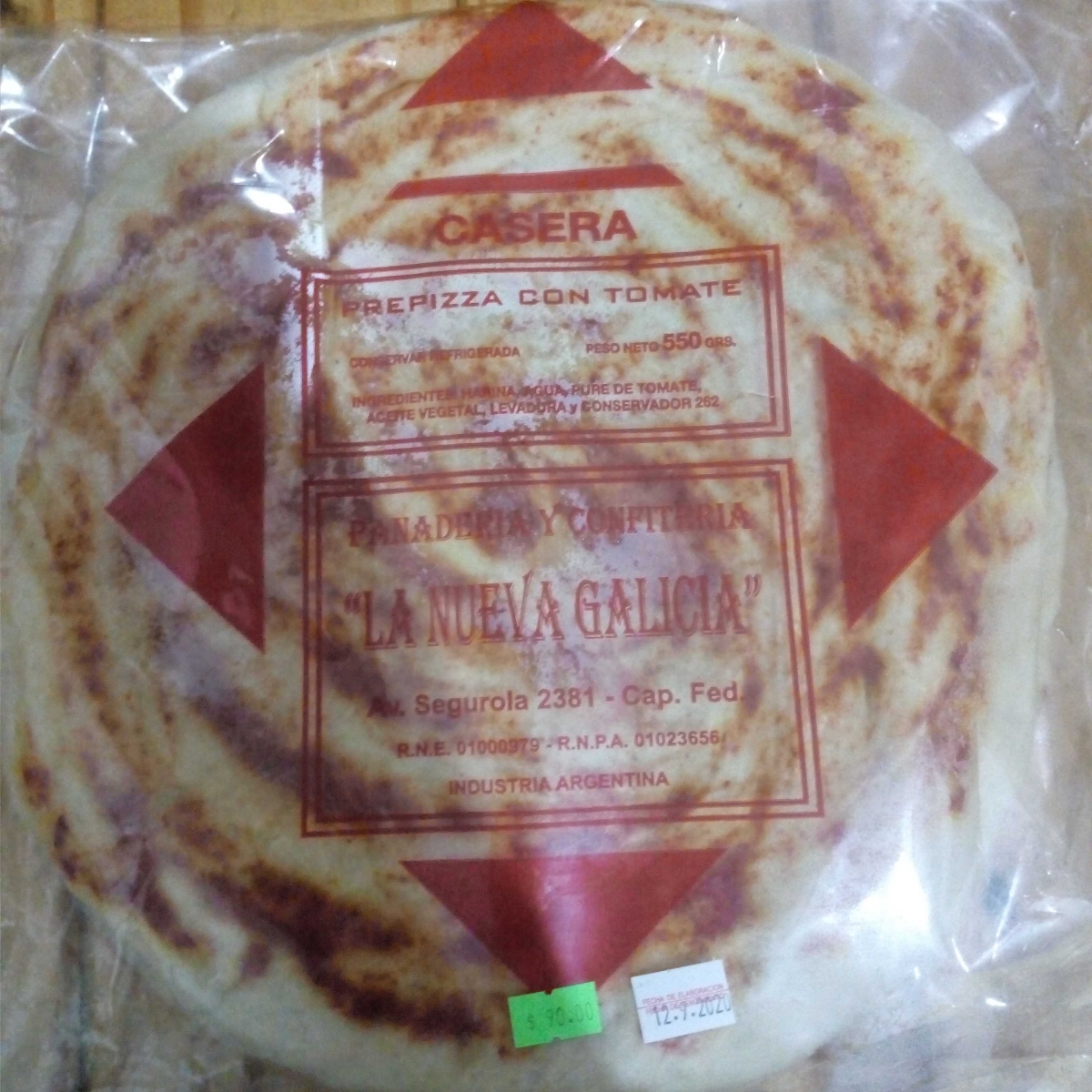 Prepizza con tomate from La Nueva Galicia - Vegan Product Reviews ...