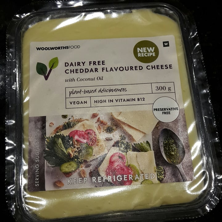 Woolworths Dairy Free Cheddar Flavoured Cheese Review | abillion