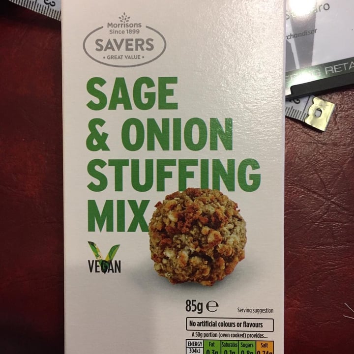 Morrisons savers sage & onion stuffing mix Review | abillion