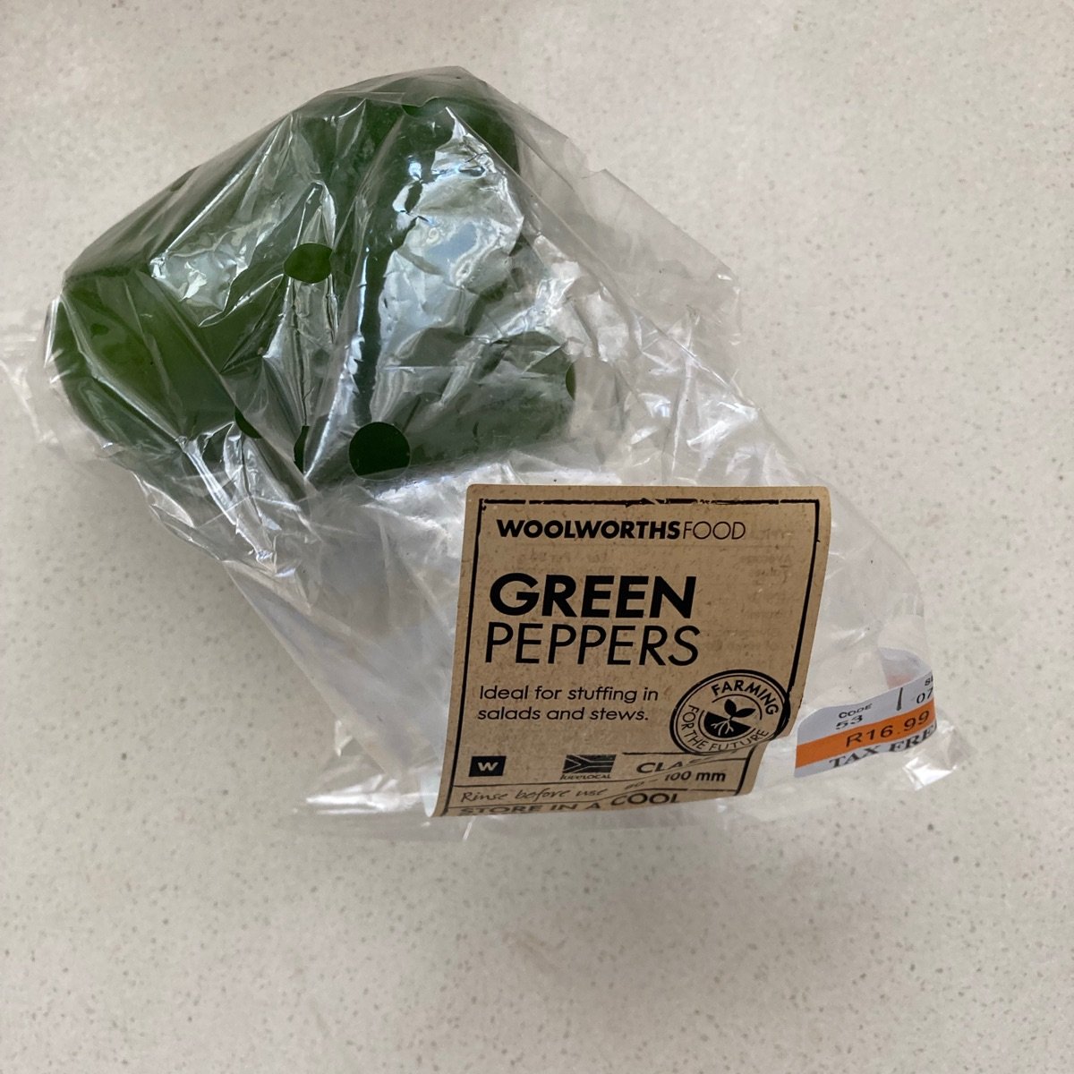 Green peppers 2 pack from Woolworths Food - Vegan Product Reviews ...