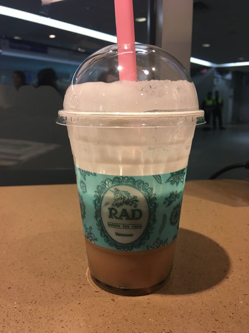 Lavender Bubble Tea at Rad Tea Room, Vancouver - Vegan Dish Reviews ...