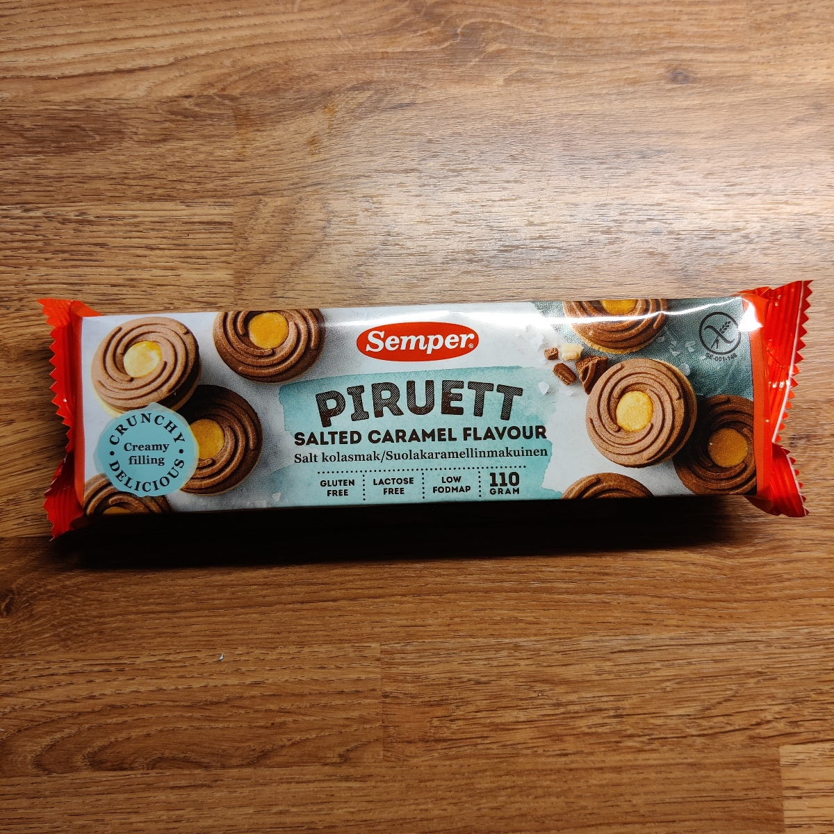 piruett salted caramel flavour from Semper - Vegan Product Reviews ...
