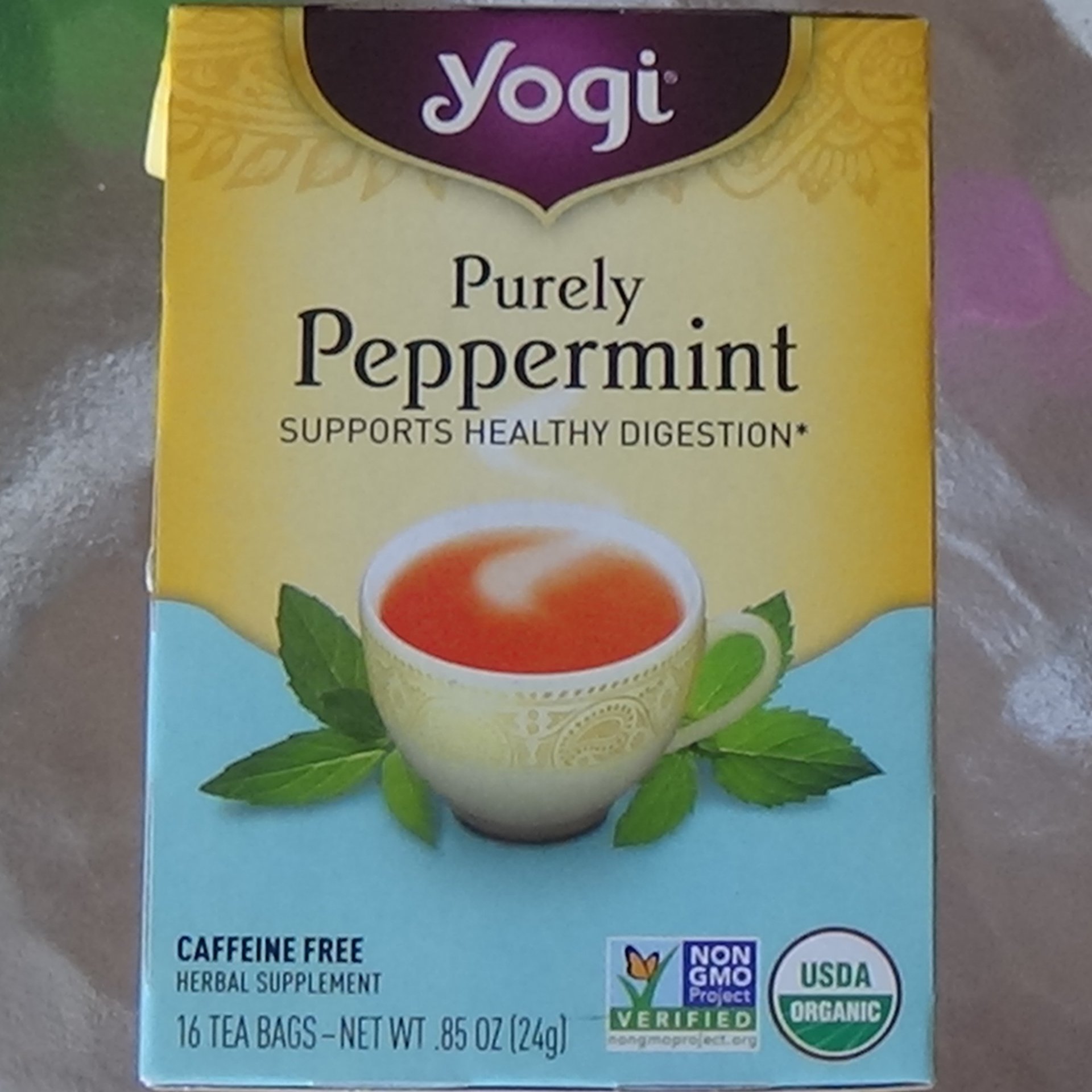 Purely Peppermint from Yogi Tea Organic - Vegan Product Reviews ...