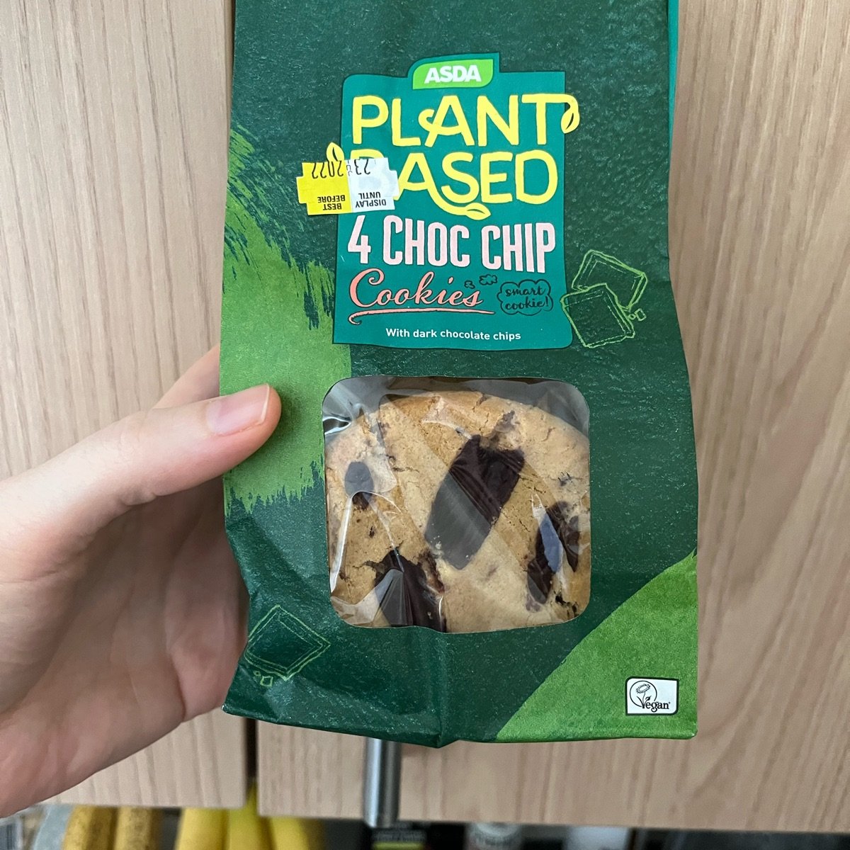 4 Choc Chip Cookies from Asda Plant Based - Vegan Product Reviews ...