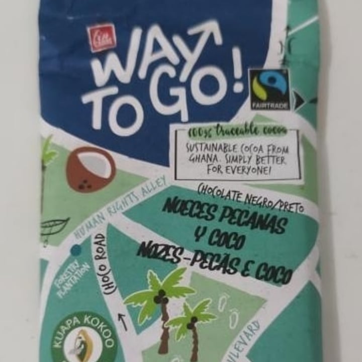 Way to go! Pecan & coconut dark chocolate Review | abillion
