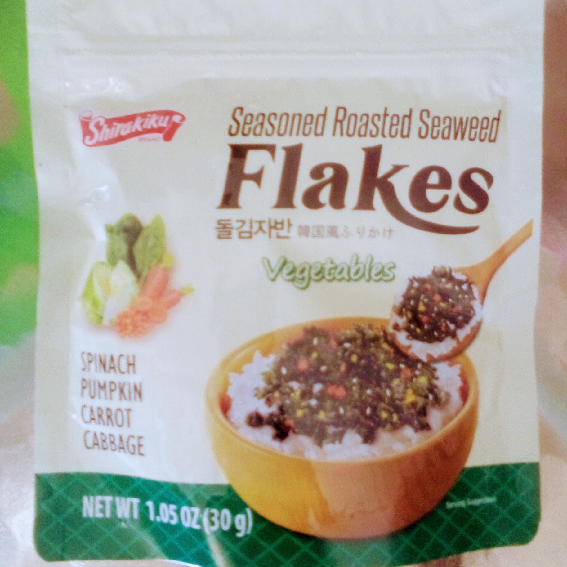 Seasoned Roasted Seaweed Flakes from Shirakiku - Vegan Product Reviews ...
