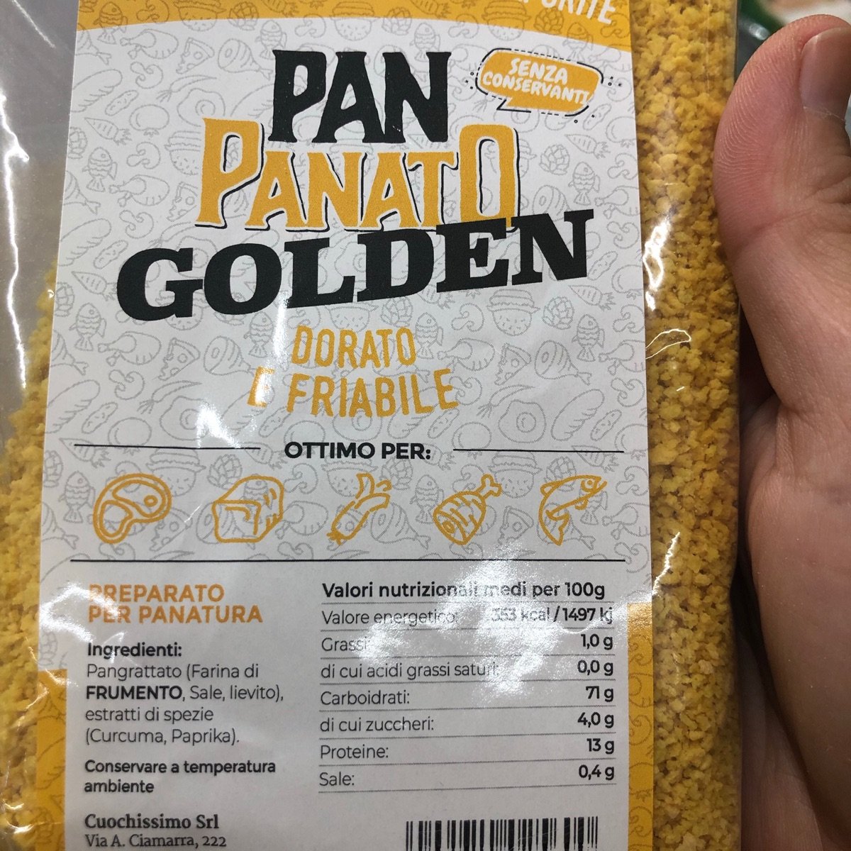 Pan Panato Golden from Cuochissimo - Vegan Product Reviews & Ratings ...