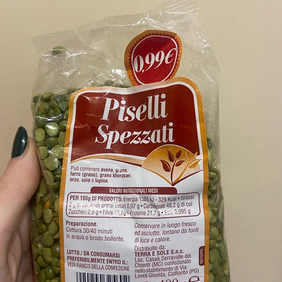 Piselli spezzati from Terra&Sole - Vegan Product Reviews & Ratings ...