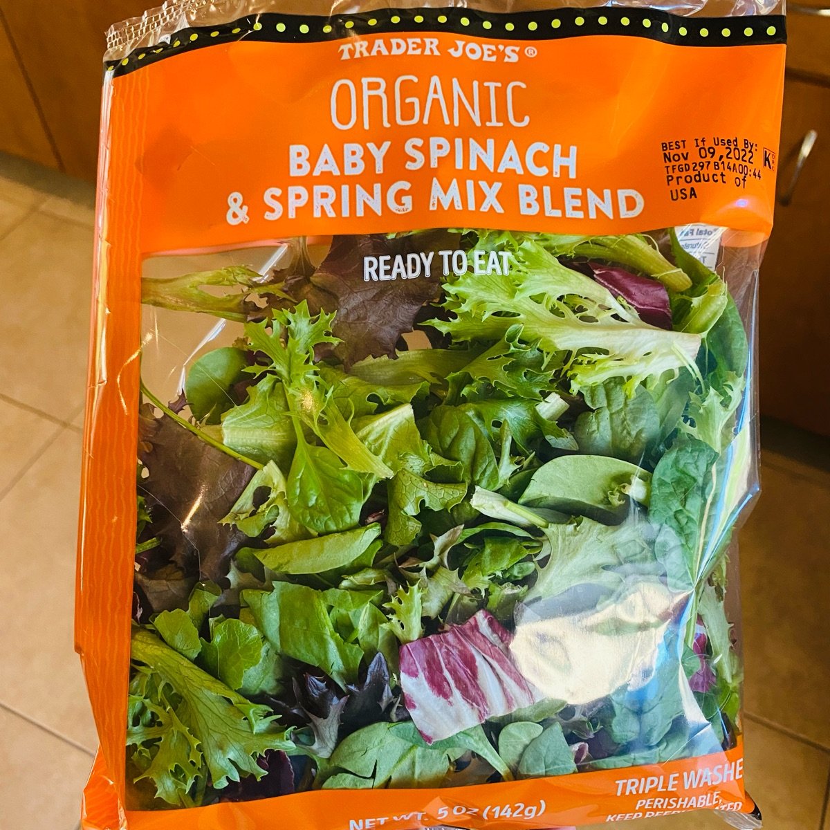 Organic Baby Spinach & Spring Mix Blend from Trader Joe's - Vegan Product Reviews & Ratings ...