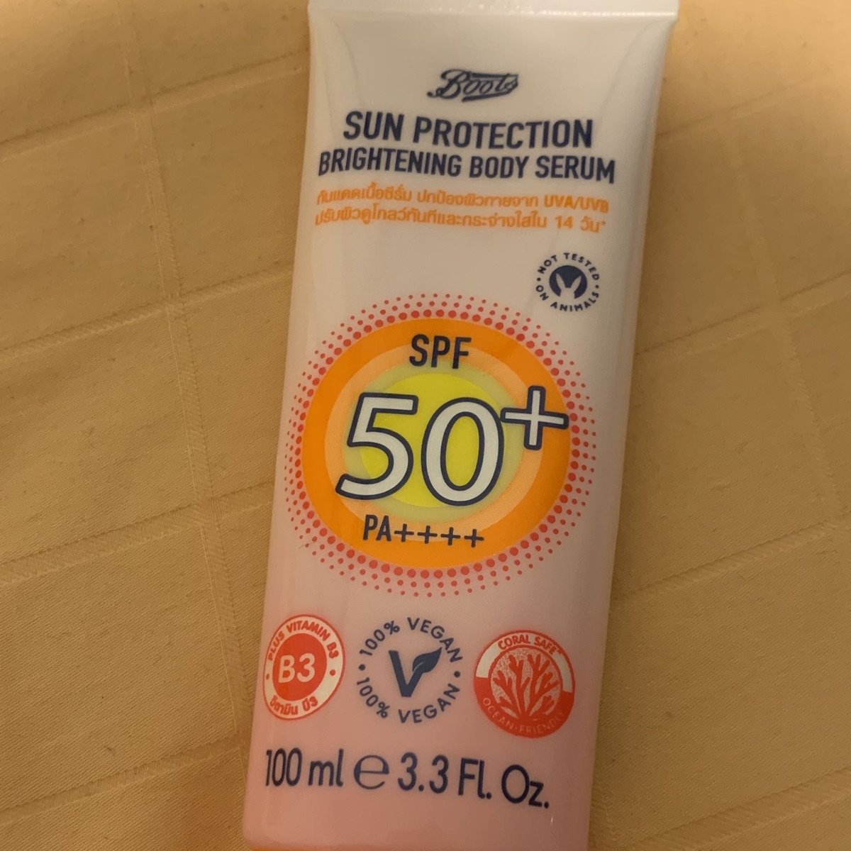 Sun Protection Brightening Body Serum from Boots - Vegan Product ...