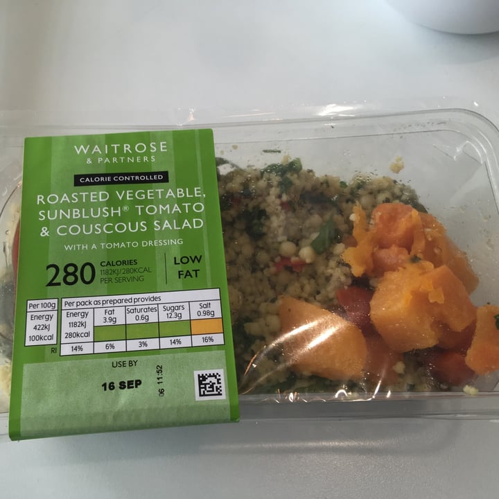Waitrose Roasted vegetables sundried tomato and cous cous salad Review ...