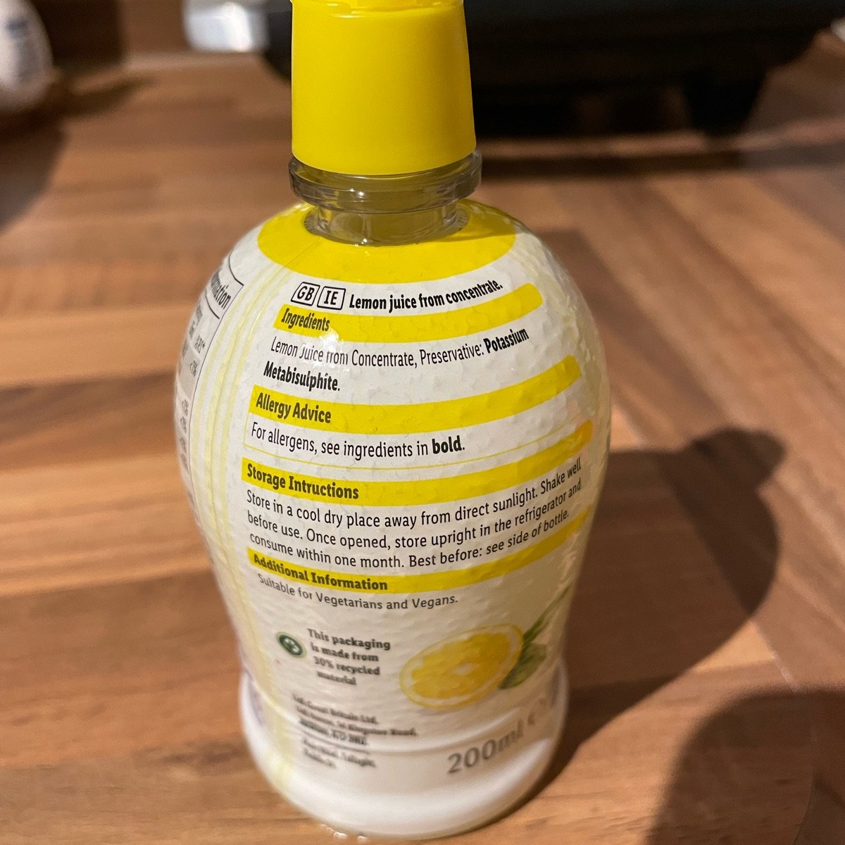 lemon juice concentrade from Belbake - Vegan Product Reviews & Ratings ...