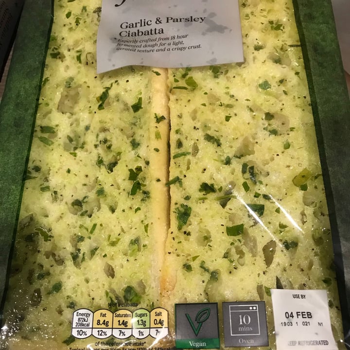 Tesco Tesco Finest Garlic & Parsley Ciabatta Review | abillion