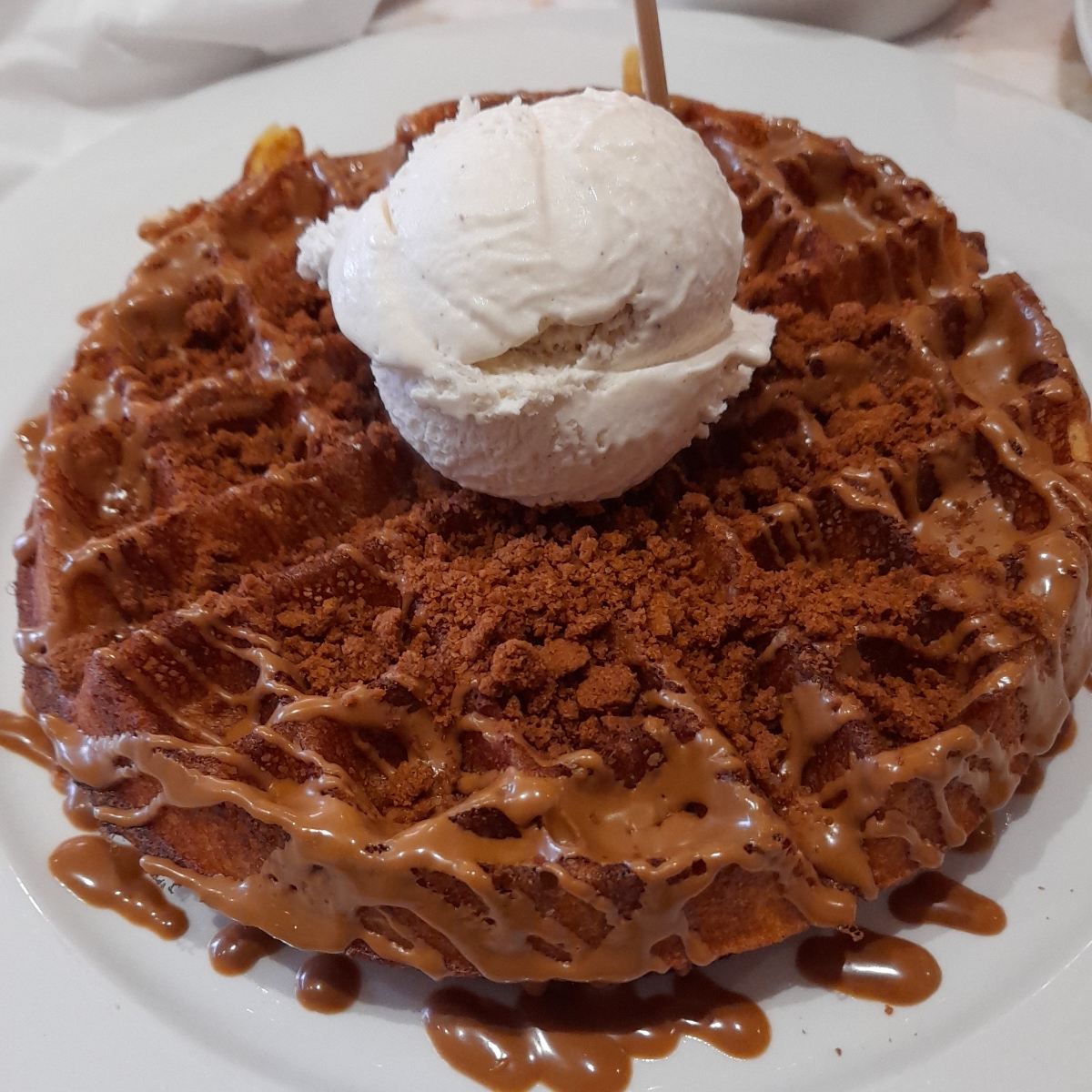 Lotus Biscoff Waffle at Heavenly Desserts, Oxford - Vegan Dish Reviews ...