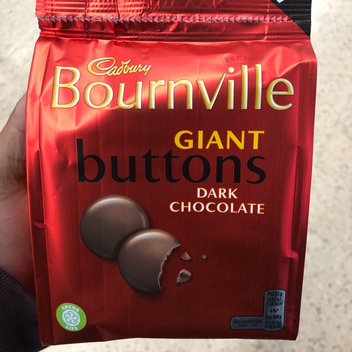 Bournville Giant Buttons from Cadbury - Vegan Product Reviews & Ratings ...