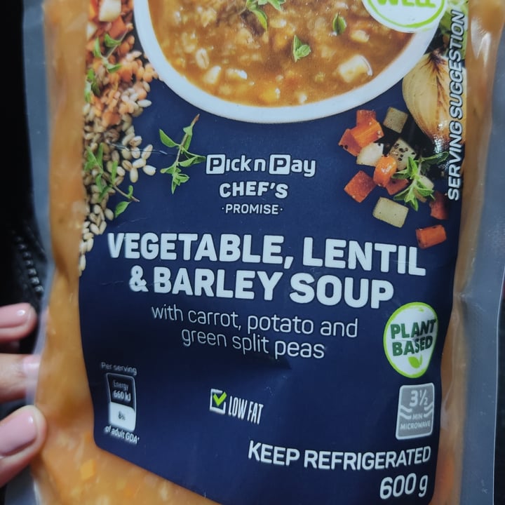 Pick n Pay Vegetable Lentil & Barley Soup Review | abillion