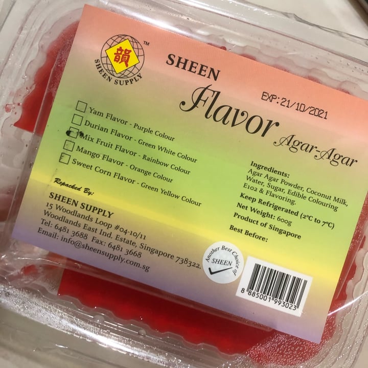 Sheen Supply Mix Fruit Flavour Agar-Agar (Rainbow Colour) Review | abillion