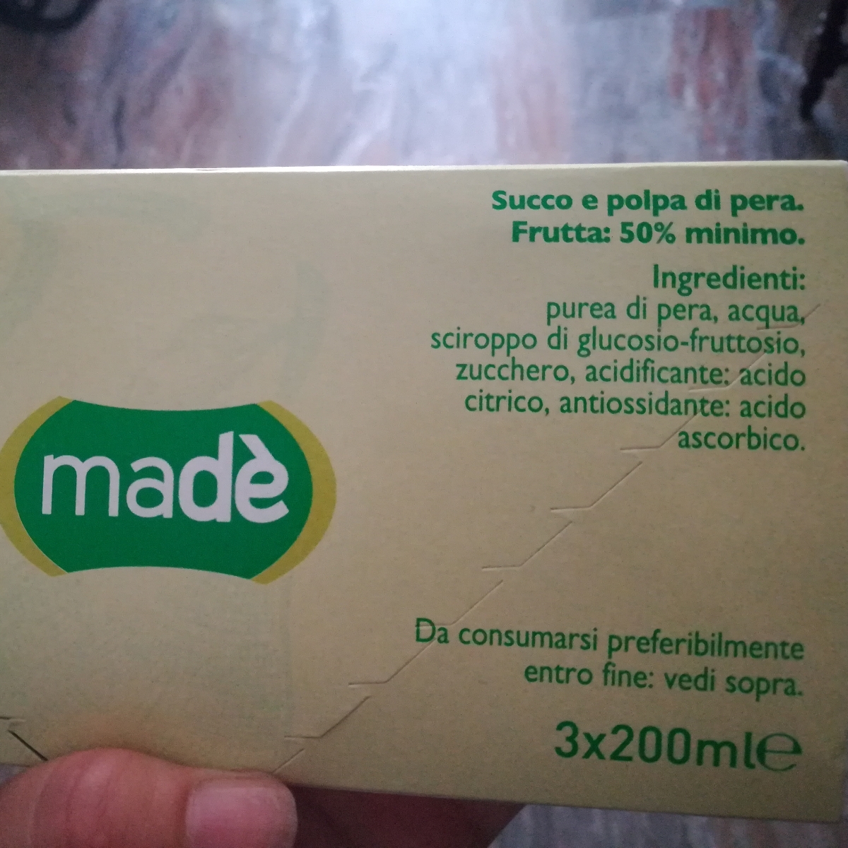 succo di pera from madè - Vegan Product Reviews & Ratings | abillion