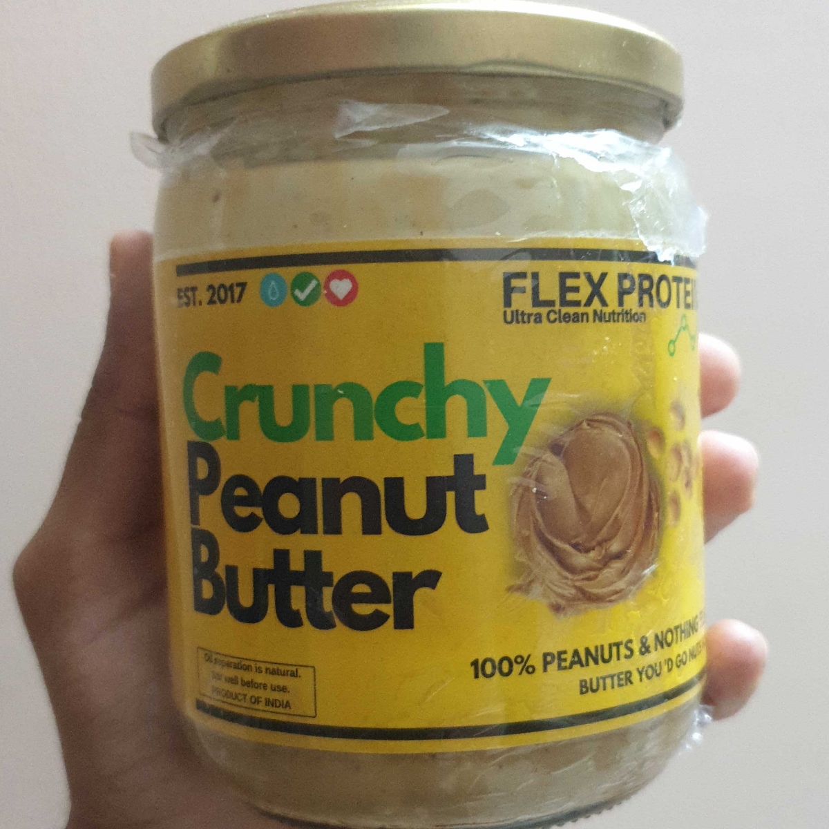 Crunchy peanut butter from Flex protein - Vegan Product Reviews ...