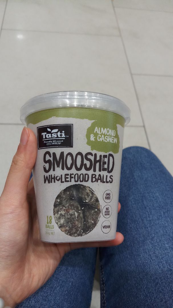 Almond and Cashew Smooshed Wholefood Balls from Tasti - Vegan Product ...