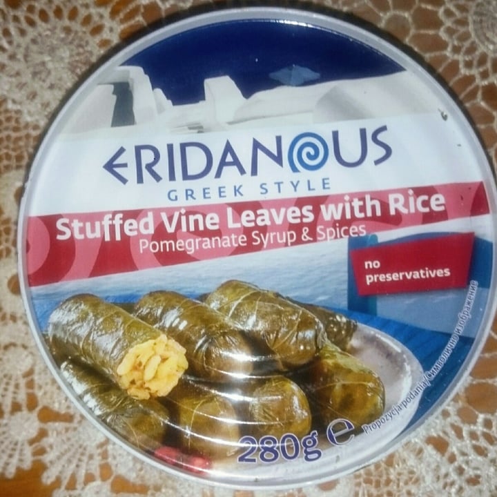 Eridanous Stuffed Vine Leaves with Rice: Pomegranate Syrup & Spices ...