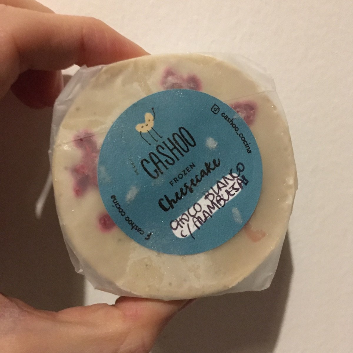 Frozen Cheesecake Chocolate Blanco Con Frambuesas from Cashoo Cocina ...