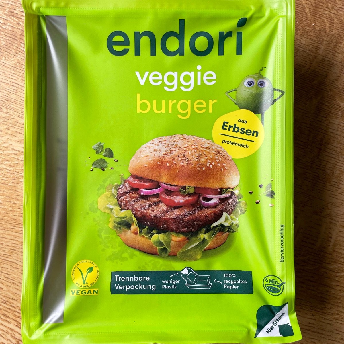 Veggie Burger from Endori - Vegan Product Reviews & Ratings | abillion