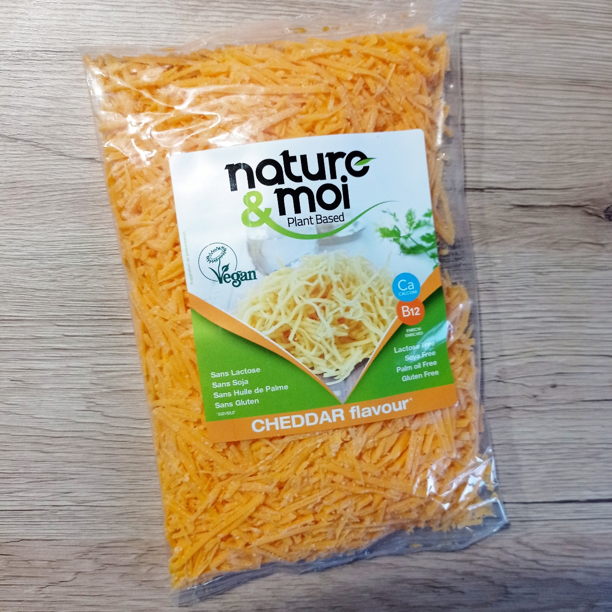Cheddar Flavoured Imitation Cheese Shredded from Nature & Moi - Vegan ...