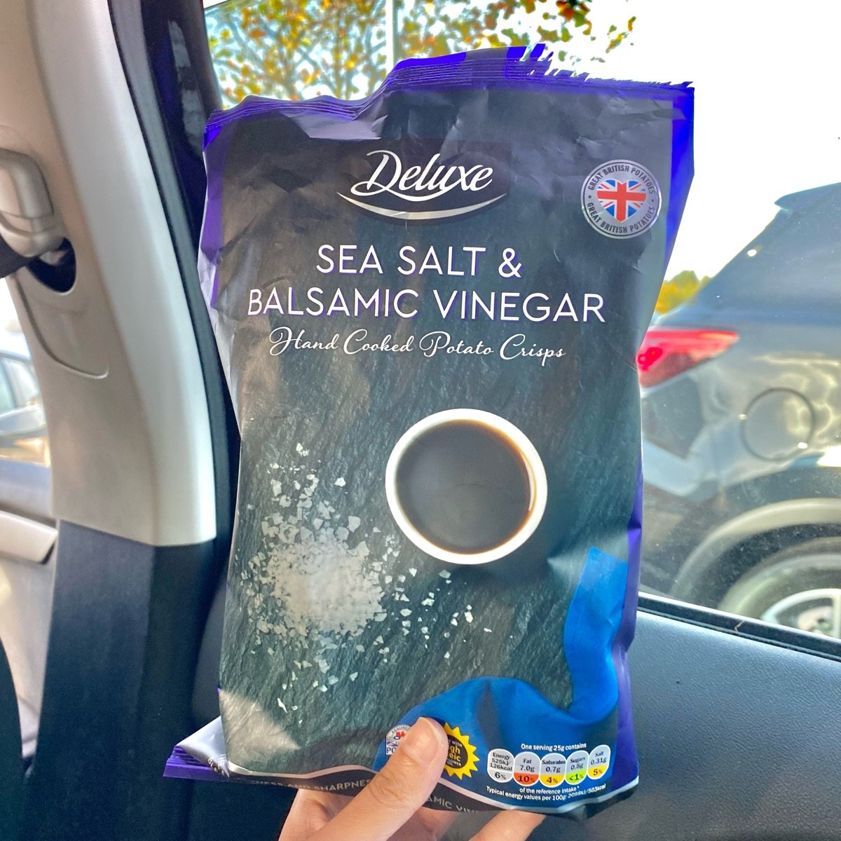 Sea Salt & Balsamic Vinegar Hand Cooked Potato Crisps from Deluxe ...