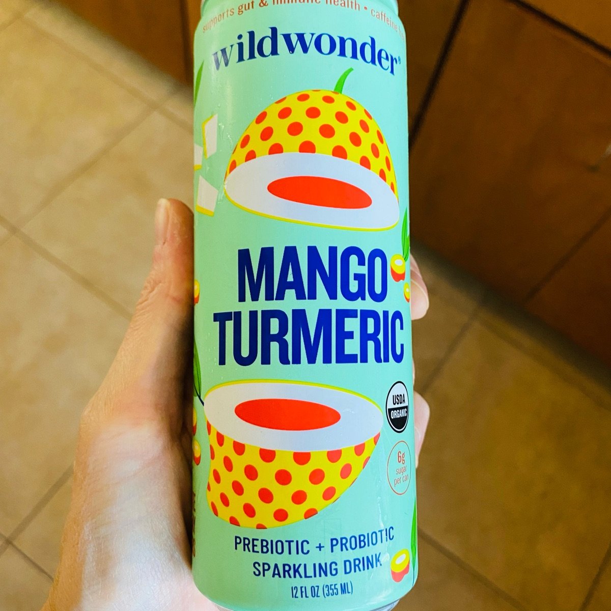 Wild Wonder Mango Turmeric Prebiotic + Probiotic Sparkling Drink ...