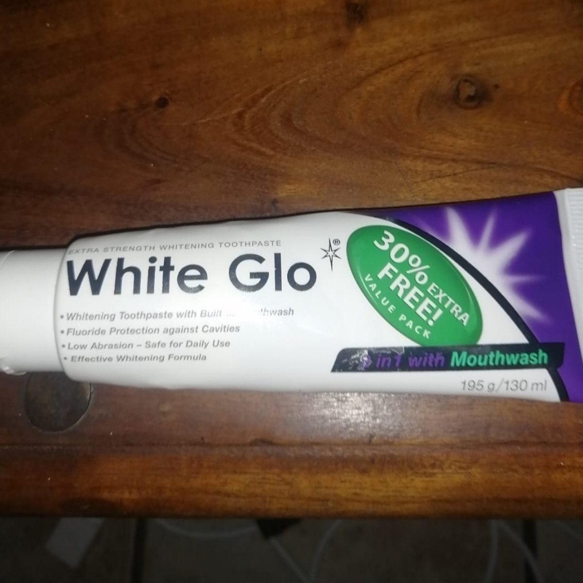 White Glo Extra Strength Whitening Toothpaste - 2 in 1 with Mouthwash ...
