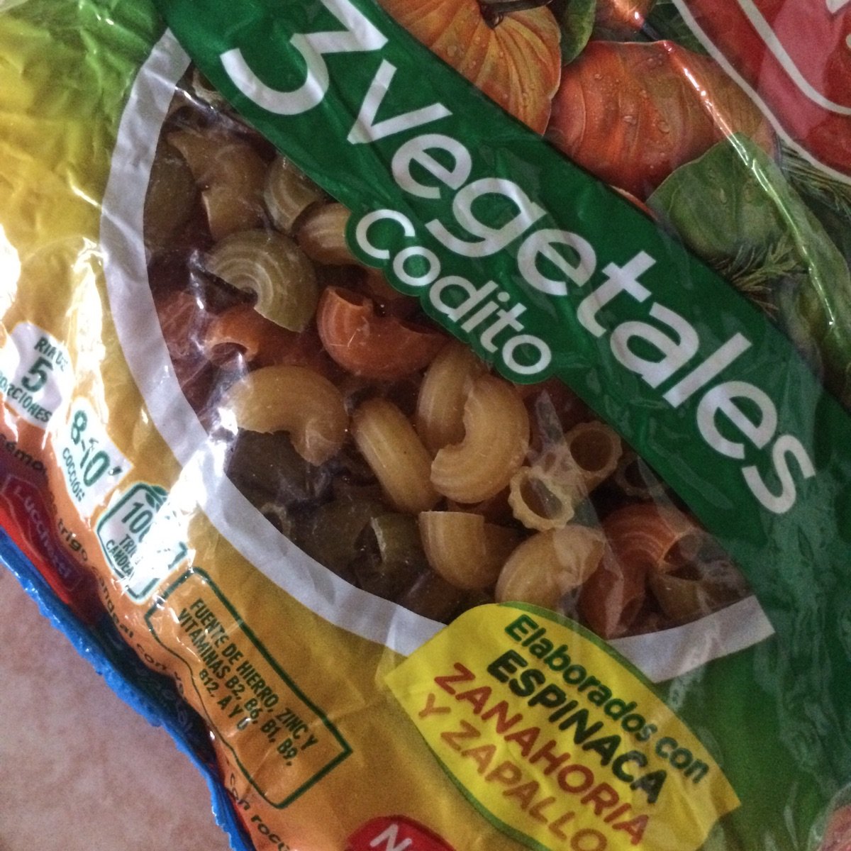Fideos Codito 3 vegetales from Lucchetti - Vegan Product Reviews ...