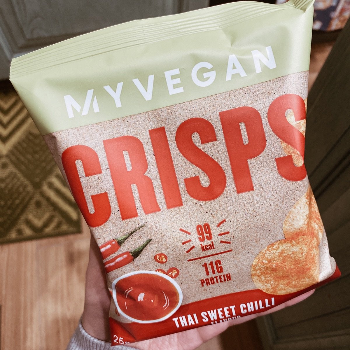 My vegan Crips - Thai Sweet Chilli from MyProtein - Vegan Product ...
