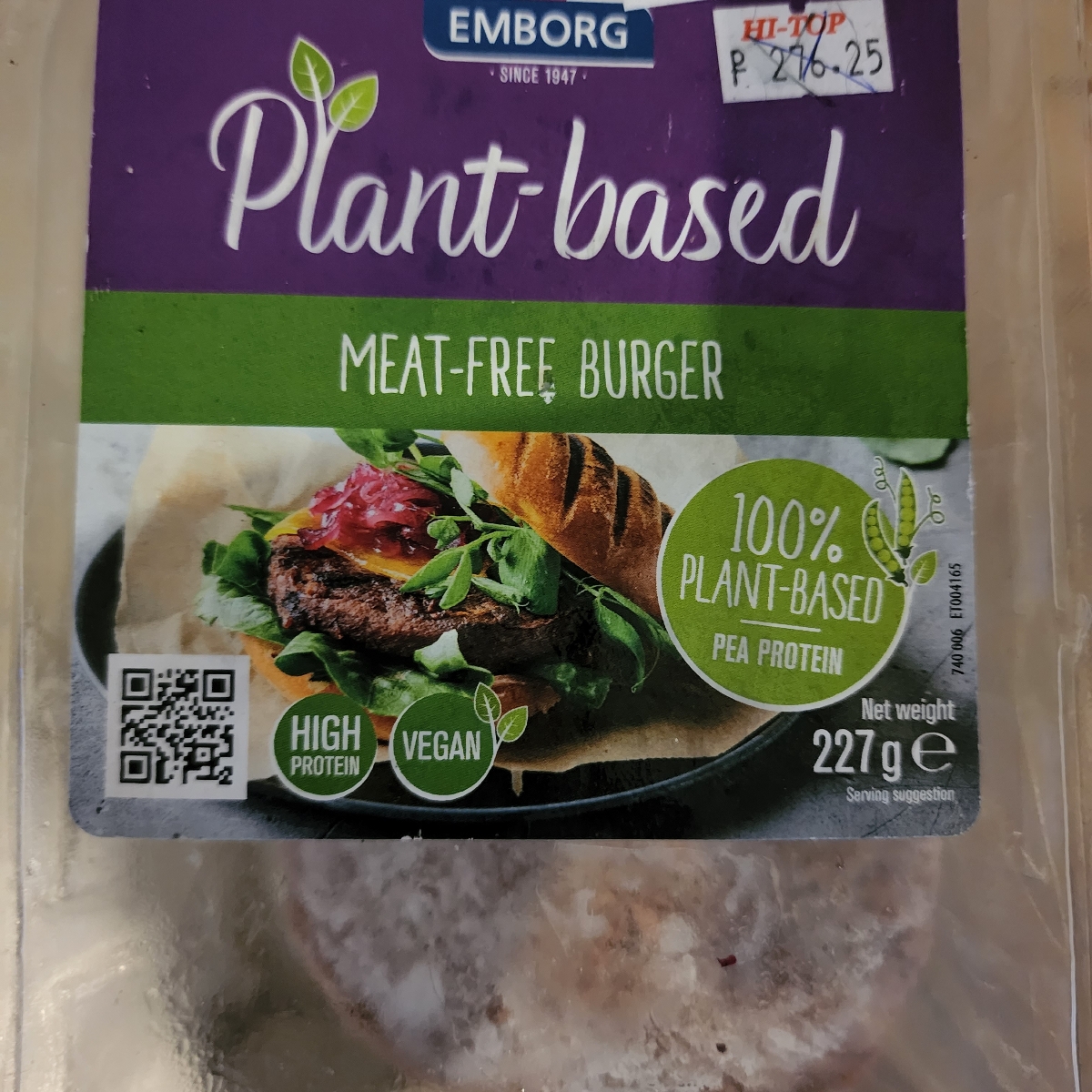 Plant Based Meat-Free Burger from Emborg - Vegan Product Reviews ...