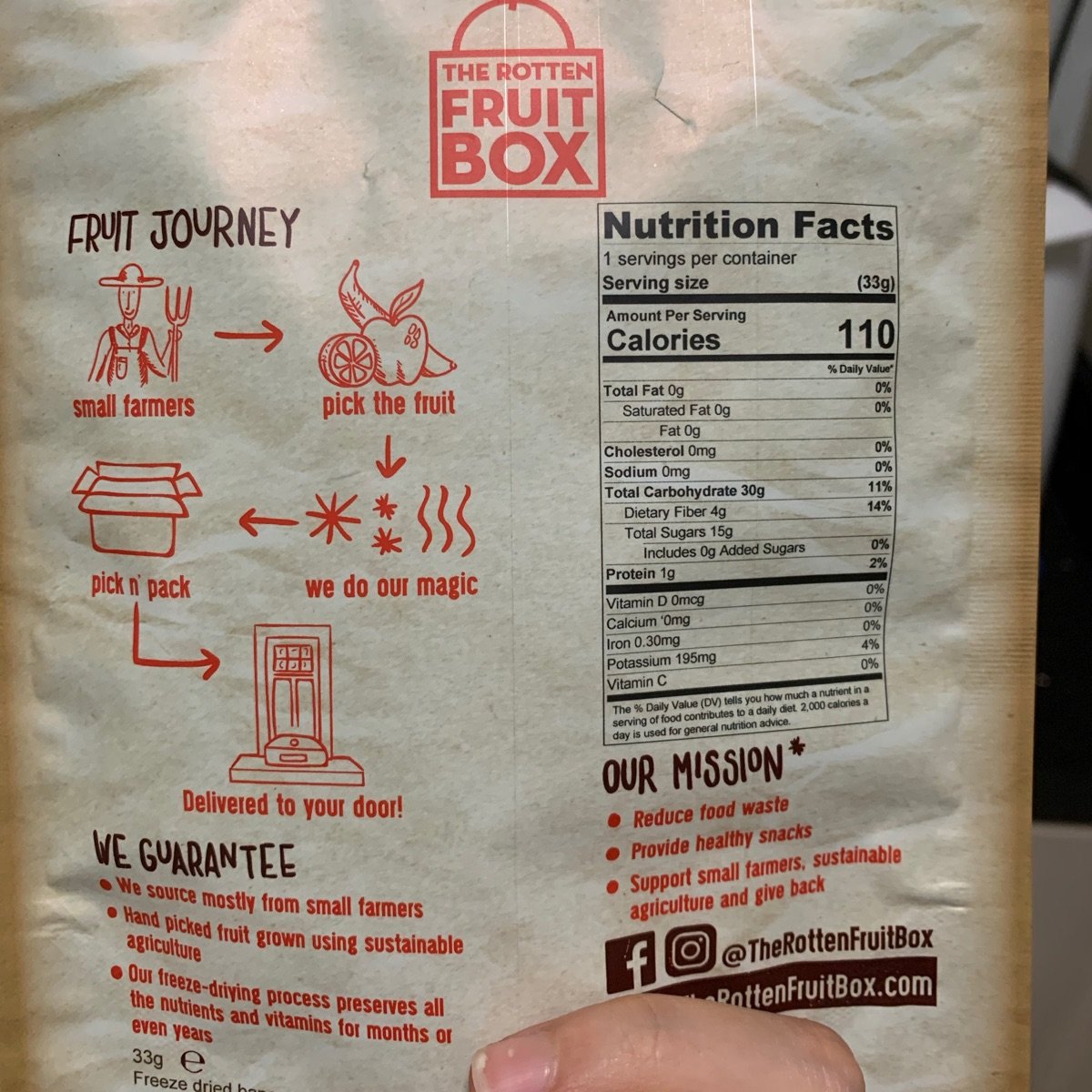 Freeze-dried Bananas from The Rotten Fruit box - Vegan Product Reviews ...