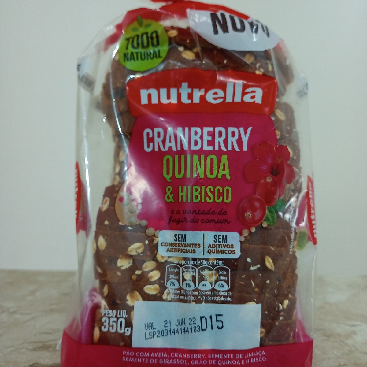 Nutrella Pão cranberry, quinoa & hibisco Reviews | abillion