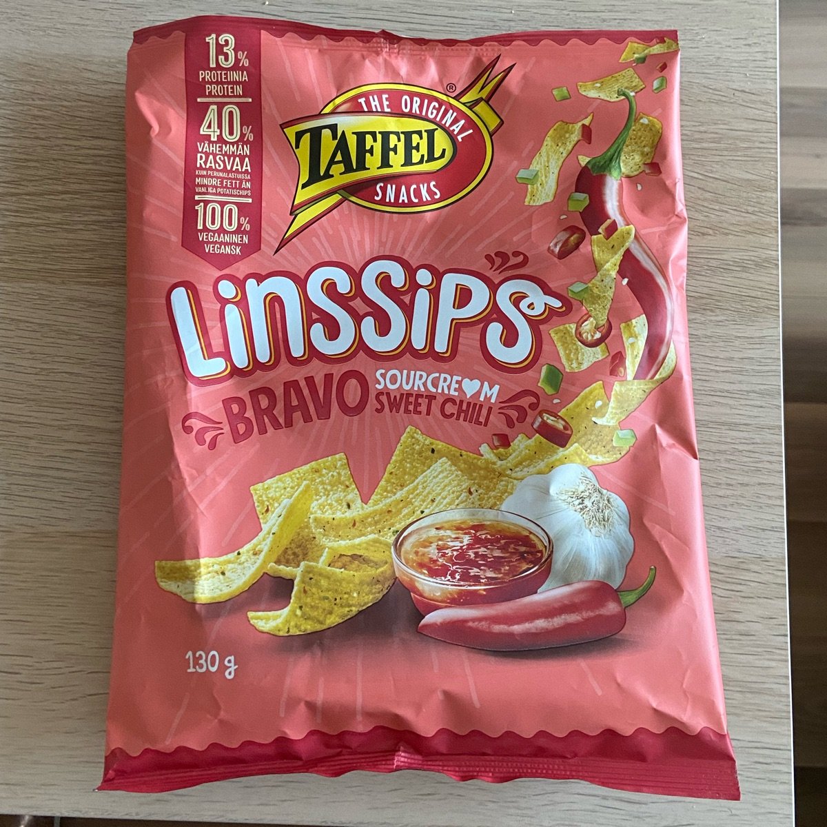 Sourcream Sweet Chili Linssips from Taffel - Vegan Product Reviews ...